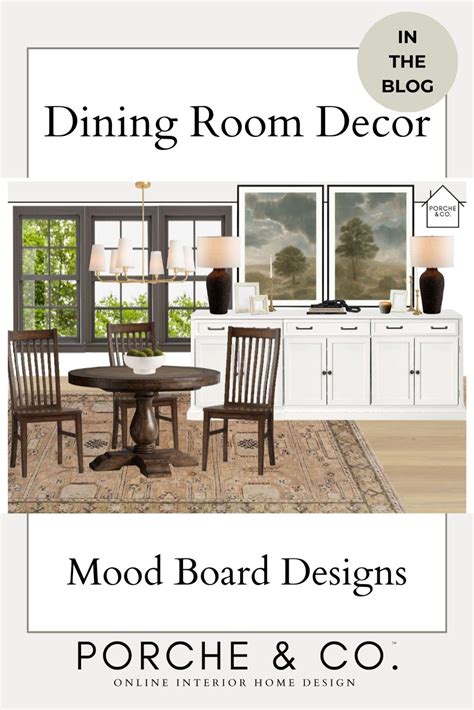 Dining Room Mood Board Inspiration Mixing Wood Finishes And Metals