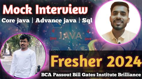 Fresher Interview Core Java Advanced Java And Sql Bill Gates