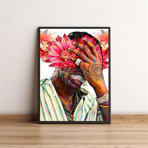 Travis Scott Poster Travis Scott Wall Art Travis Scott Art Inspire