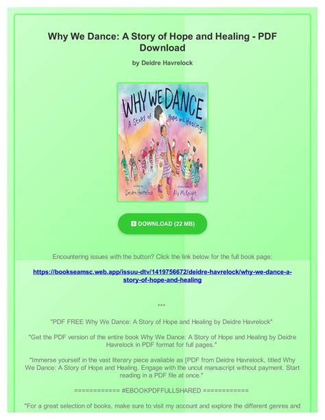 Pdf Free Why We Dance A Story Of Hope And Healing By Deidre Havrelock