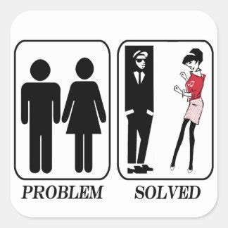 Problem Solved Stickers Zazzle