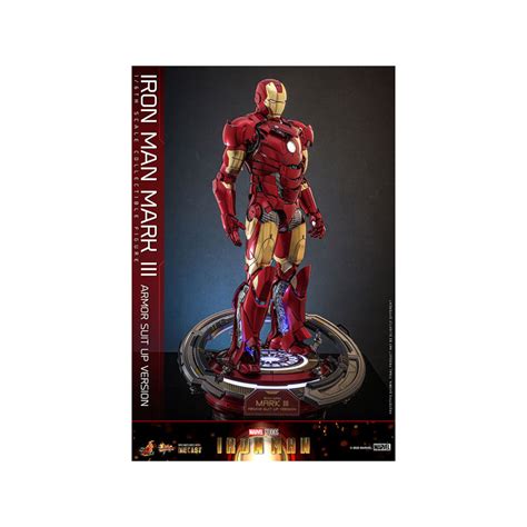 Movie Masterpiece Diecast Iron Man Mark 3 Armor Suit Up Version Figure