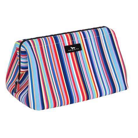 Big Mouth Makeup Bag Line And Dandy Pattern Scout Bags