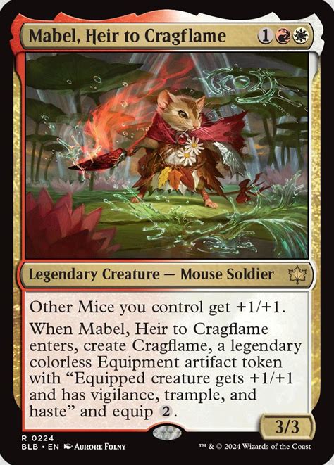 Mabel Heir To Cragflame Bloomburrow Foil Standard Card Kingdom