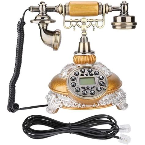 Téléphone Rétrofsk Dtmf Ms 8327b Téléphone Fixe De Style Rétro De Luetéléphone Filaire Pour