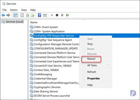 3 Ways To Restart Configmgr Pxe Responder Service On A Dp