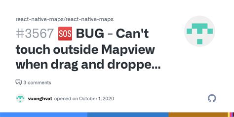 🆘 Bug Cant Touch Outside Mapview When Drag And Dropped Maker Please