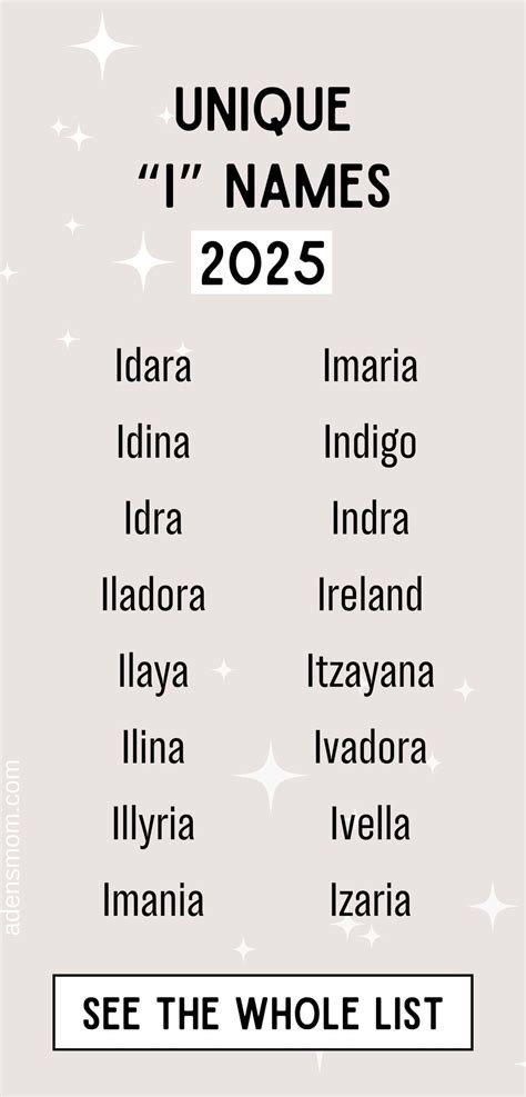 The 55 Best Girl Names That Start With I For 2025