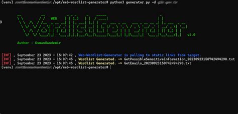 Web Wordlist Generator Creates Related Wordlists After Scanning Your