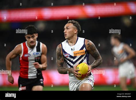 Melbourne Australia 02nd May 2025 Shai Bolton Of The Dockers During The Afl Round 8 Match