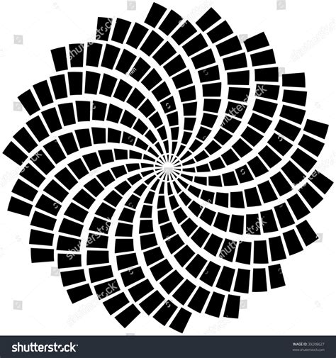 Black And White Circular Pattern Stock Vector Illustration 39208627 Shutterstock