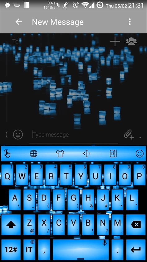 Keyboard Theme Led Blue Para Android Descargar