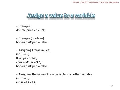 ppt fp301 object oriented programming powerpoint presentation free