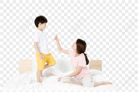 어머니는 아이를 가족 초상화 Png 일러스트 무료 다운로드 Lovepik