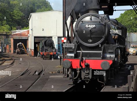 Preserved Lms Black 5 Steam Locomotive 5428 Eric Treacy At Grosmont Depot On The North