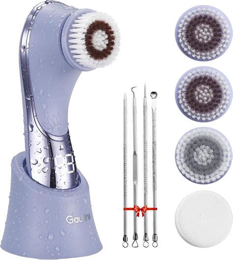 Coslus Facial Cleansing Brush Silicone Face Scrubber 7 In