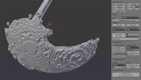 Bumpy Fluid Surface On Obstacle Particles And Physics Simulations Blender Artists Community