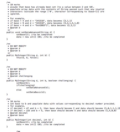 solved public class myinteger private int base private int