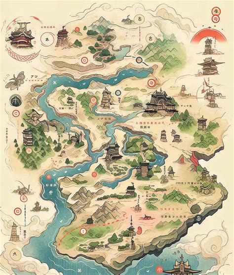 中国地图水彩手绘 千图网
