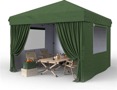 Hipicute 10x10 Pop Up Canopy Tent With 4 Removable