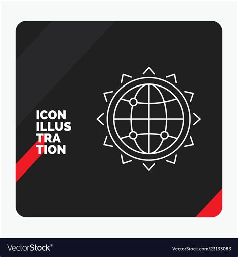 Red And Black Creative Presentation Background Vector Image