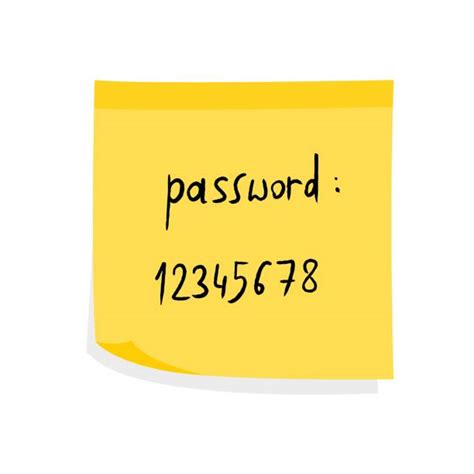 40 Password Postit Note Stock Illustrations Royalty Free Vector Graphics And Clip Art Istock