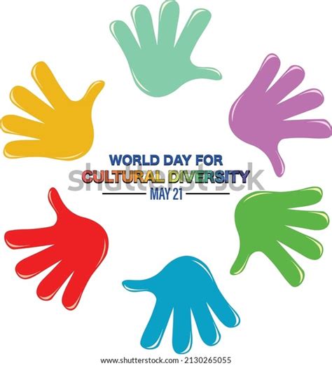 Poster Design World Day Cultural Diversity Stock Vector Royalty Free