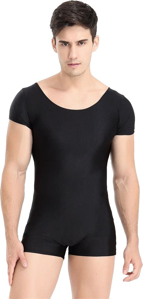 Speerise Mens Spandex Bodysuit Workout Dance Biketard Unitard Clothing Shoes