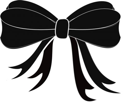Black Bow Clip Art 500x420 Png Clipart Download