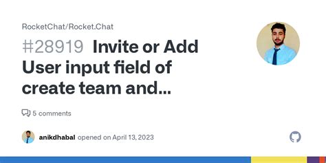 Invite Or Add User Input Field Of Create Team And Discussion Not Behave