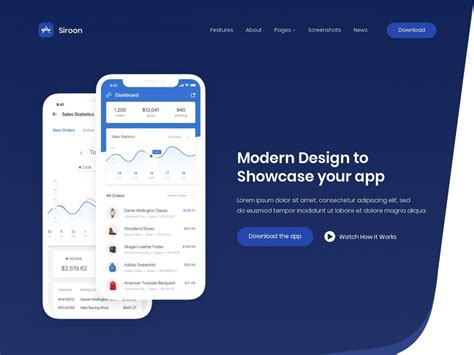 Plantilla HTML Premium Profesional App Landing Page Plantillas HTML Gratuitas
