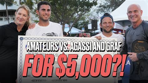 Amateurs Battle Against Andre Agassi And Steffi Graf For 5000