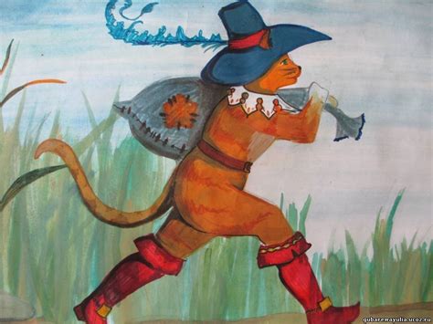 Рисунки по сказке кот в сапогах 2 класс