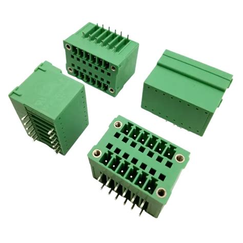 3 50mm Double Layers Pluggable Series Pcb Socket Connector Terminal Blocks Terminal Blocks And