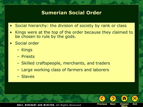 Sumerian Social Hierarchy