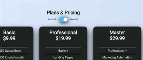 pricing table customization customization elfsight community