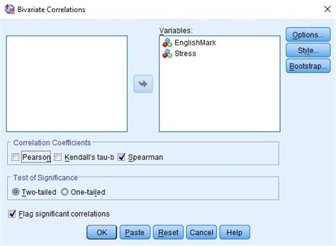 How To Run Spearmans Correlation Test In Spss