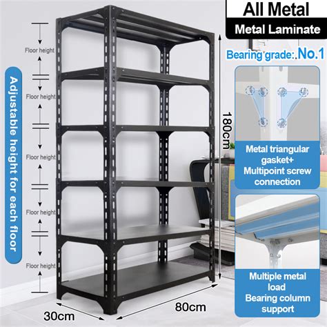 3 6 Tier Metal Boltless Rack Home Kitchen Store Storage Rack Warehouse