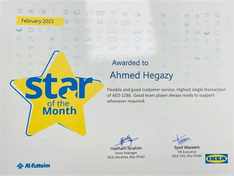 Ahmed Hegazy On Linkedin Recognition Grow Hardwork Team Ikea