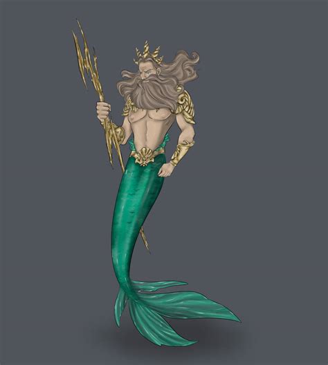 King Triton Fan Art By June12345678 On Deviantart