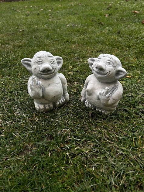 ᐉ Садова фігура статуетка Набір Тролів із цементу ручна робота 154789 • Краща ціна в Києві