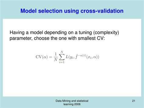 Ppt Model Assessment And Cross Validation Overview Powerpoint Presentation Id