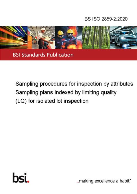 Bs Iso 2859 2 2020 Sampling Procedures For Inspection By Attributes Sampling Plans Indexed By