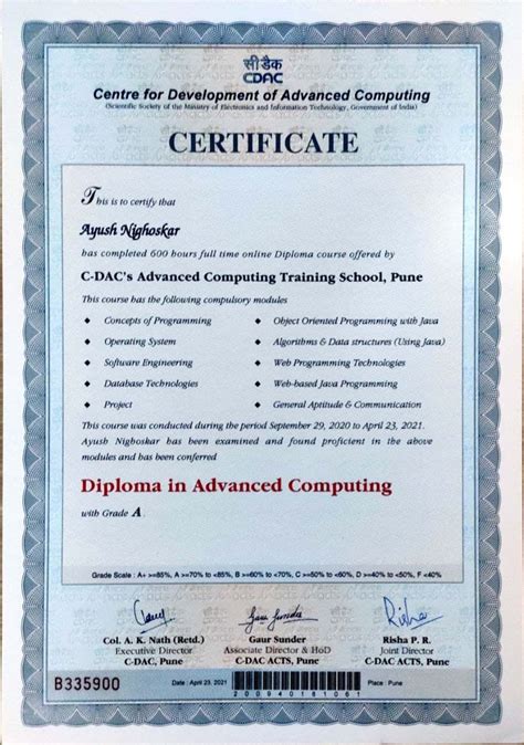 Ayush Nighoskar On Linkedin Cdac Cdactraining Cdacpune Actspune Pgdiploma 27 Comments