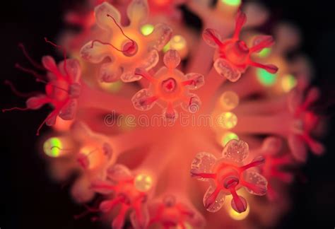 Bioluminescent Bloom Pixelated Close Up Of Bioluminescent Organ Strange
