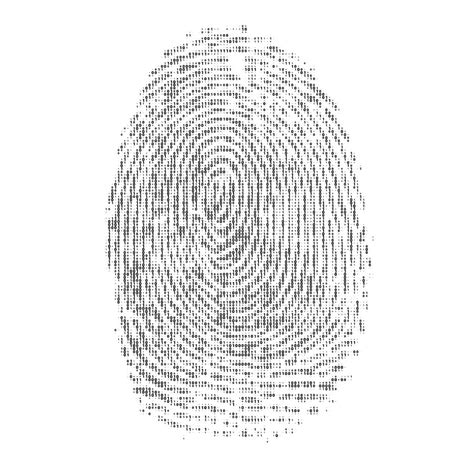 Premium Vector Fingerprint Binary Code