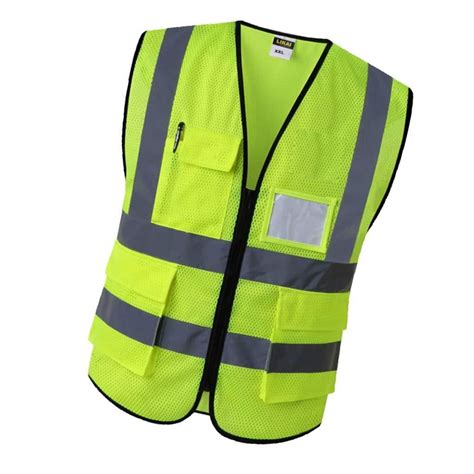 Chaleco Reflectante De Seguridad Sharpla Color Amarillo Xxl Con Tiras