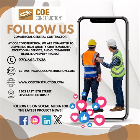 Stayconnected Projectupdates Coeconstruction Followus Coe