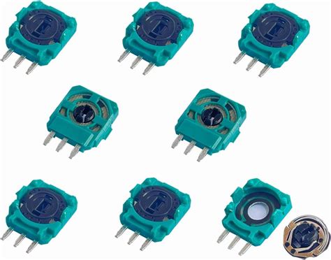 Elecgear 8pcs Alps 10k Replacement Trimmer Potentiometer Sensor For Ps4