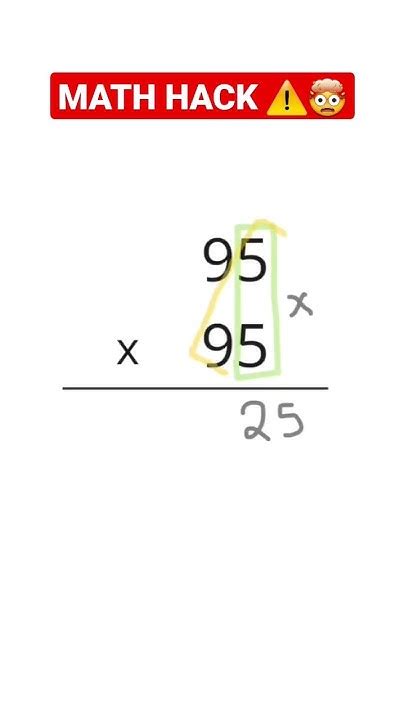 Great Mathhack That You Can Use When Multiplying These Numbers 🤩 Math
